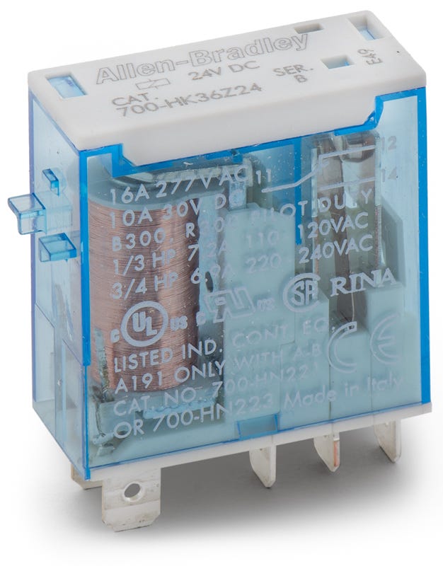 Allen-Bradley 700-HK36Z24 General Purpose Slim Line Relay – SuperBreakers