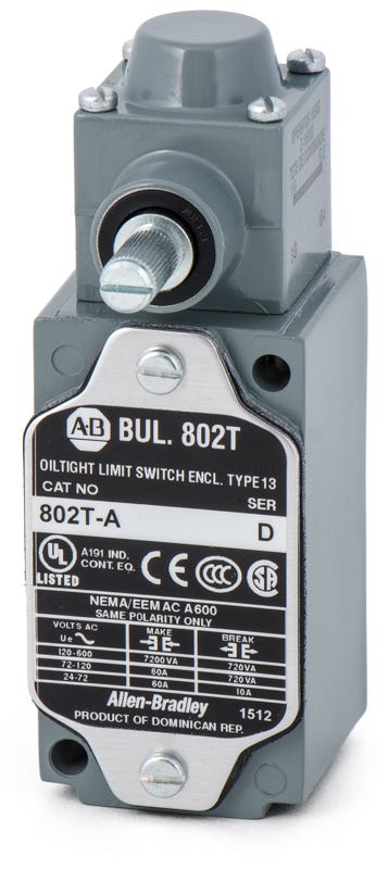 Allen-Bradley 802T-A Spring Return Lever Compact Limit Switch ...
