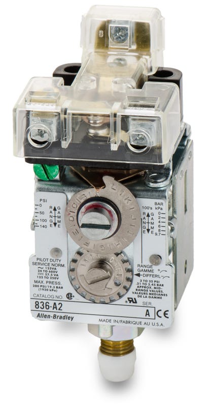 Allen-Bradley 836-A2 Pressure Control Switch – SuperBreakers