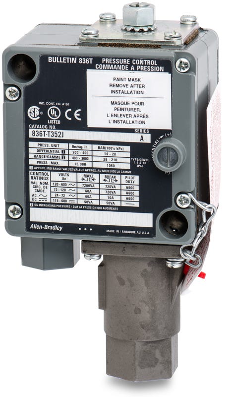 Allen-Bradley 836T-T352J Pressure Control Switch – SuperBreakers