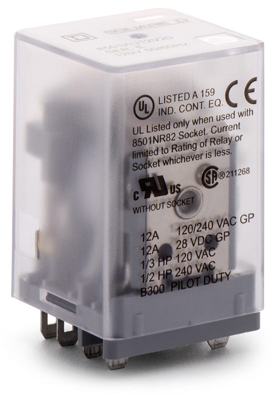 Square D 8501KU12V20 General Purpose Relay – SuperBreakers