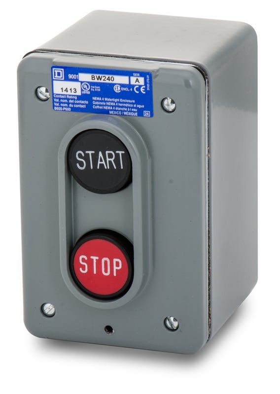 Schneider Electric 9001BW240 Push Button Control Station – SuperBreakers