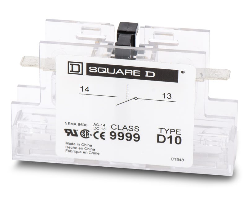 Square D 9999D10 Auxiliary Contact Block – SuperBreakers