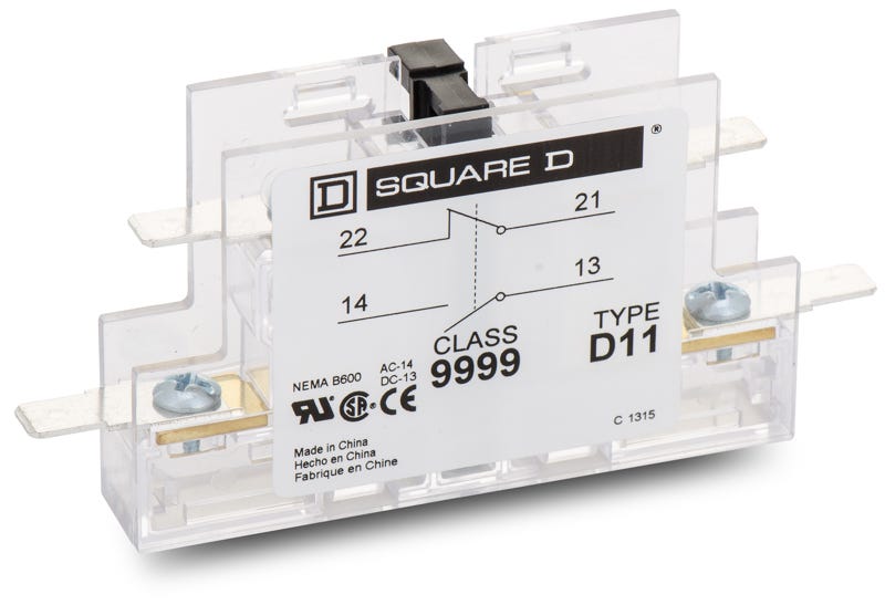 Square D 9999D11 Auxiliary Contact Block – SuperBreakers
