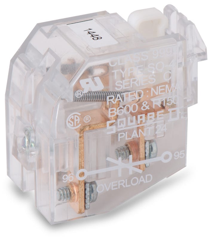 Square D 9999SO4 Auxiliary Contact Block – SuperBreakers