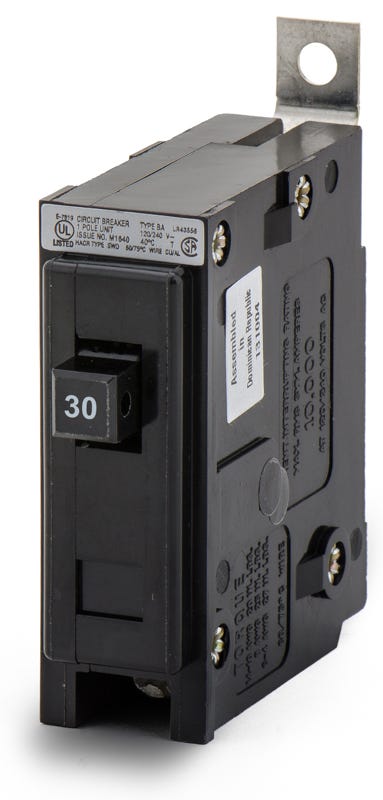 Eaton/Cutler-Hammer BAB1030 1 Pole Circuit Breaker – SuperBreakers