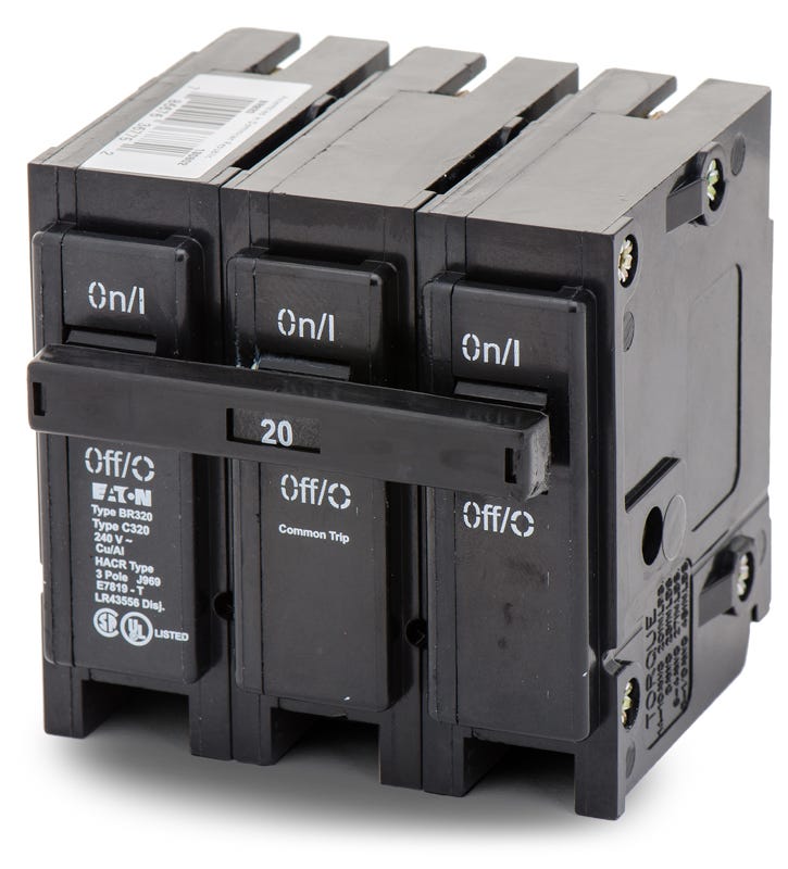 Eaton/Cutler-Hammer BR320 3 Pole Circuit Breaker – SuperBreakers