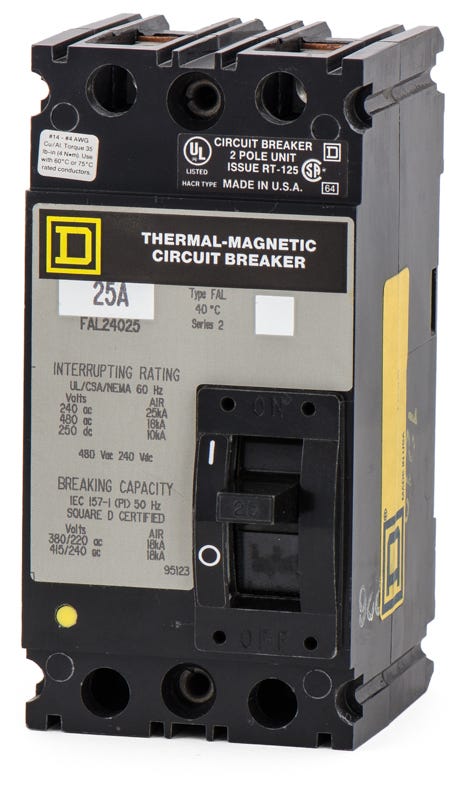 Square D FAL24025 2 Pole Circuit Breaker – SuperBreakers