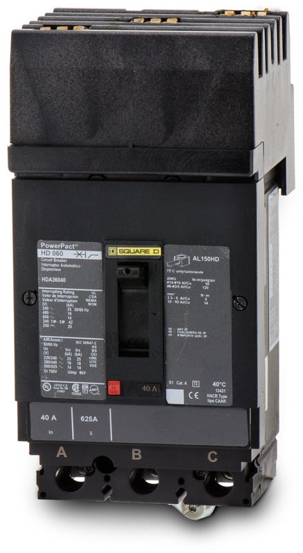 Square D HDA36040 3 Pole Circuit Breaker – SuperBreakers