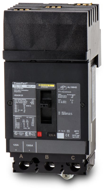 Square D HDA36125 3 Pole Circuit Breaker – SuperBreakers