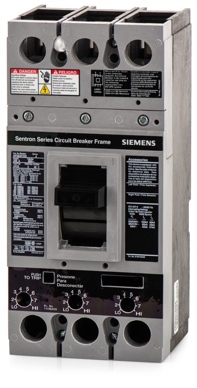 Siemens HFD63F250 3 Pole Circuit Breaker – SuperBreakers