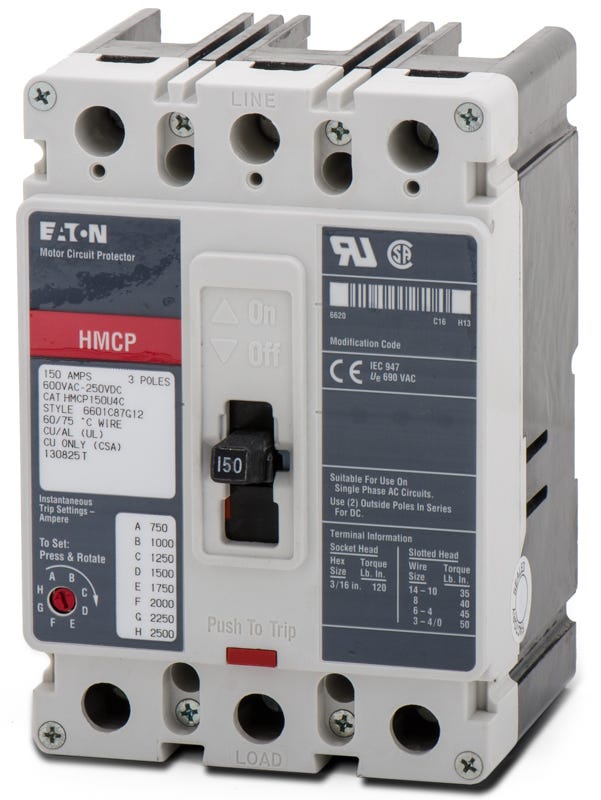 Eaton HMCP150U4C 3 Pole Circuit Breaker – SuperBreakers