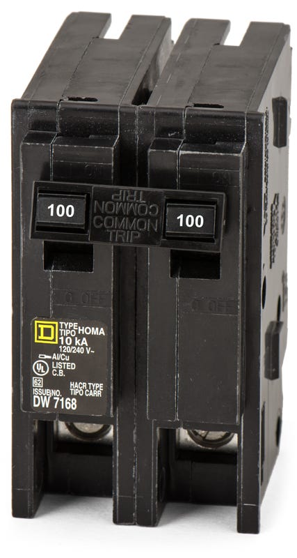Square D HOM2100 2 Pole Circuit Breaker – SuperBreakers
