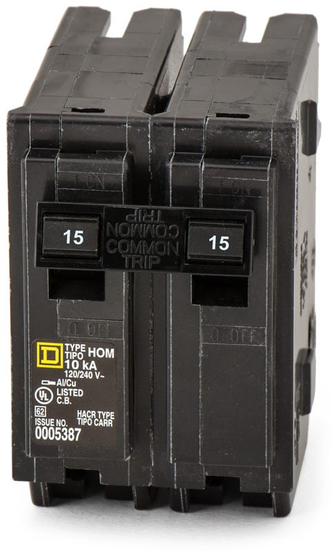 Square D HOM215 2 Pole Circuit Breaker – SuperBreakers