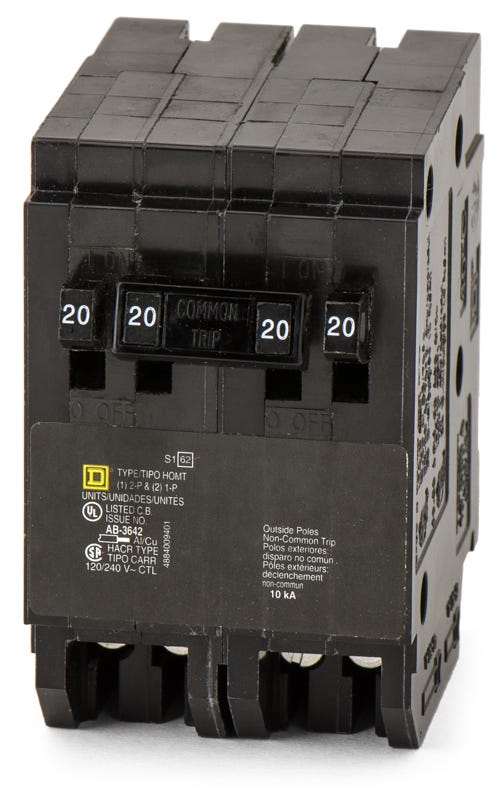Square D HOMT2020220 Quad Circuit Breaker – SuperBreakers