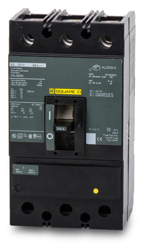 Square D KAL36200 3 Pole Circuit Breaker – SuperBreakers