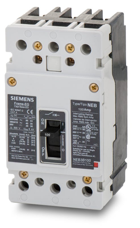 Siemens NEB3B100B Molded Case Circuit Breaker – SuperBreakers