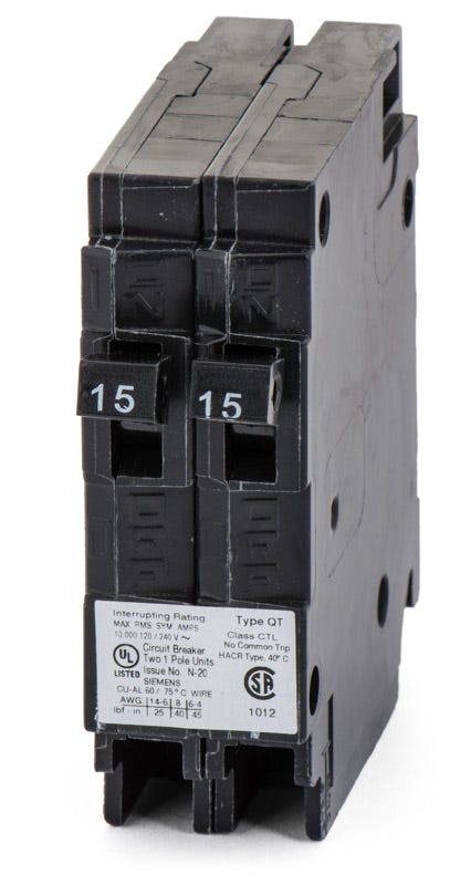 Siemens Q1515NC Tandem Circuit Breaker – SuperBreakers