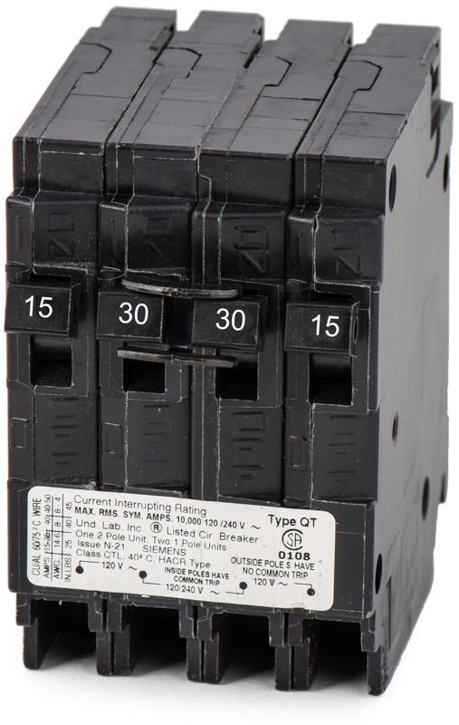 Siemens Q21530CT Quad Circuit Breaker – SuperBreakers