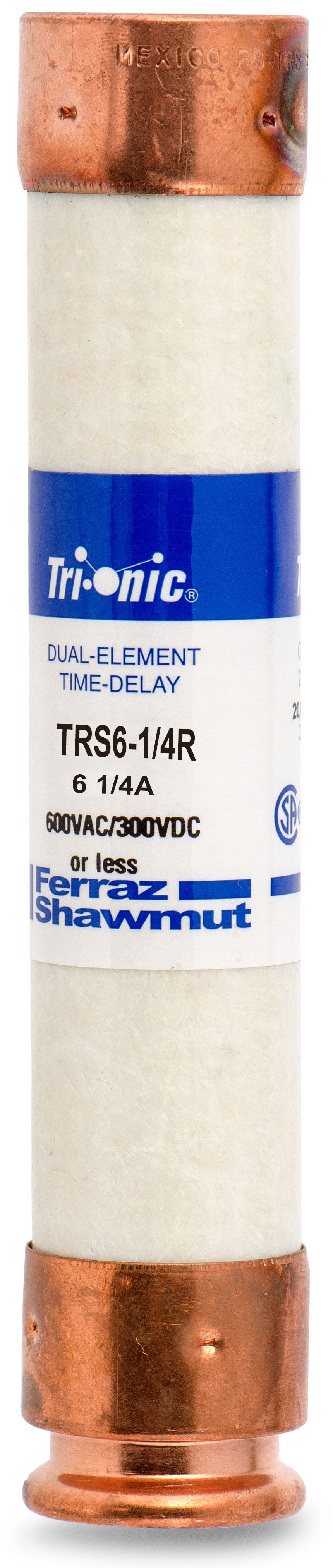 Mersen/Ferraz Shawmut TRS6-1-4R Time Delay Fuse – SuperBreakers