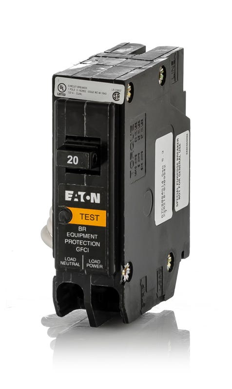 Eaton BRN120EP 1 Pole Ground Fault Circuit Breaker – SuperBreakers