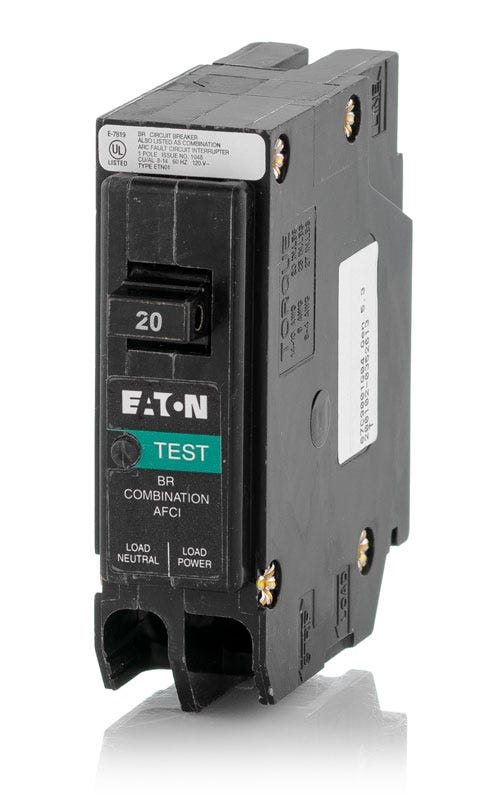 Eaton BRP120AF 1 Pole Arc Fault Circuit Breaker – SuperBreakers