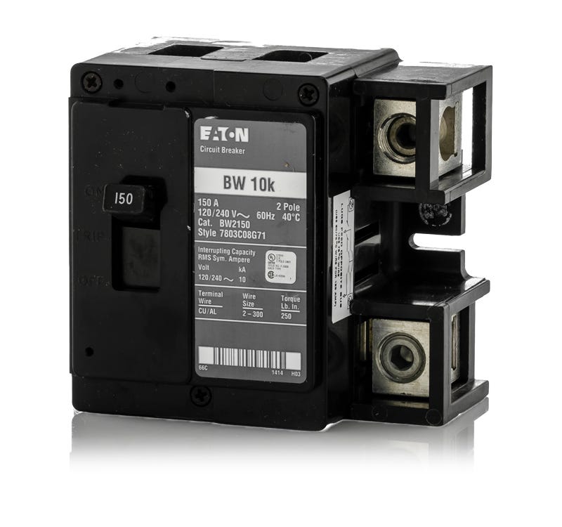 Eaton BW2150 2 Pole Circuit Breaker – SuperBreakers