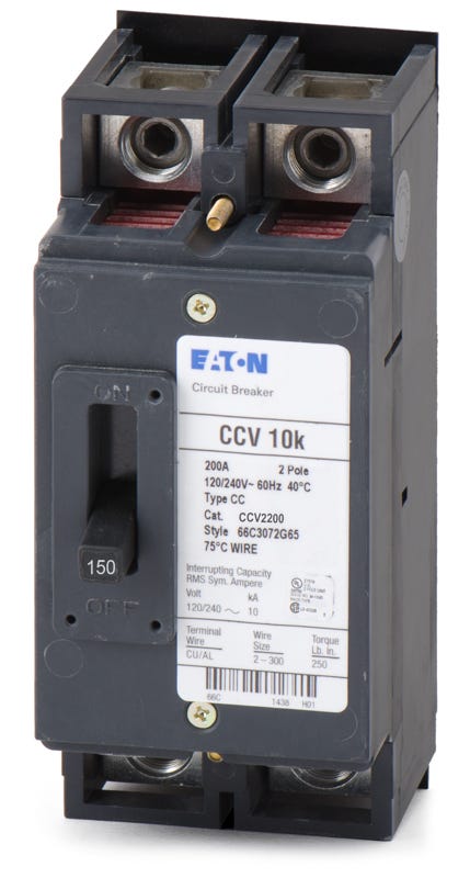 Eaton CCV2150 2 Pole Circuit Breaker – SuperBreakers