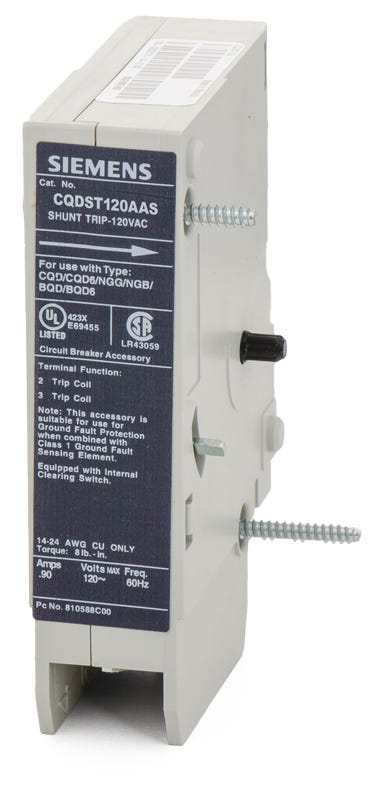 Siemens CQDST120AAS Shunt Trip – SuperBreakers