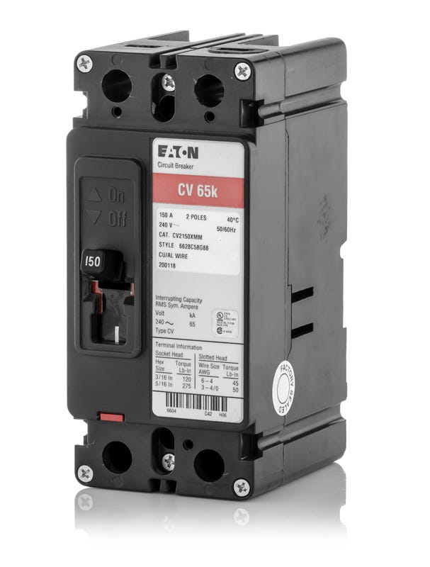 Eaton CV2150XMM 2 Pole Circuit Breaker – SuperBreakers