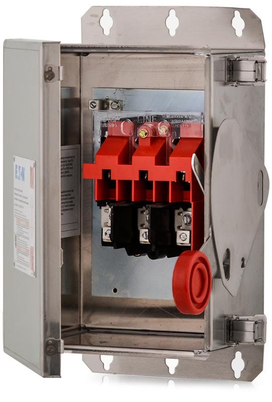 Eaton/Cutler-Hammer DH361UWK Heavy Duty Safety Switch – SuperBreakers