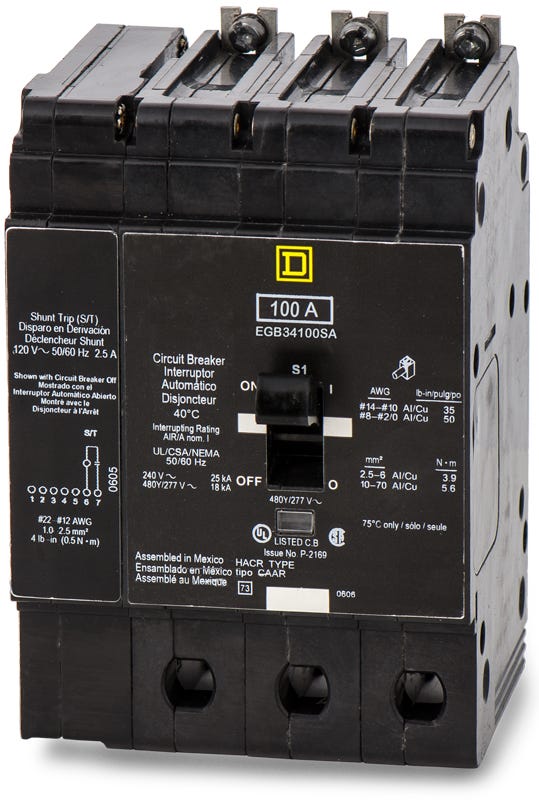 Square D EGB34100SA 3 Pole Circuit Breaker – SuperBreakers