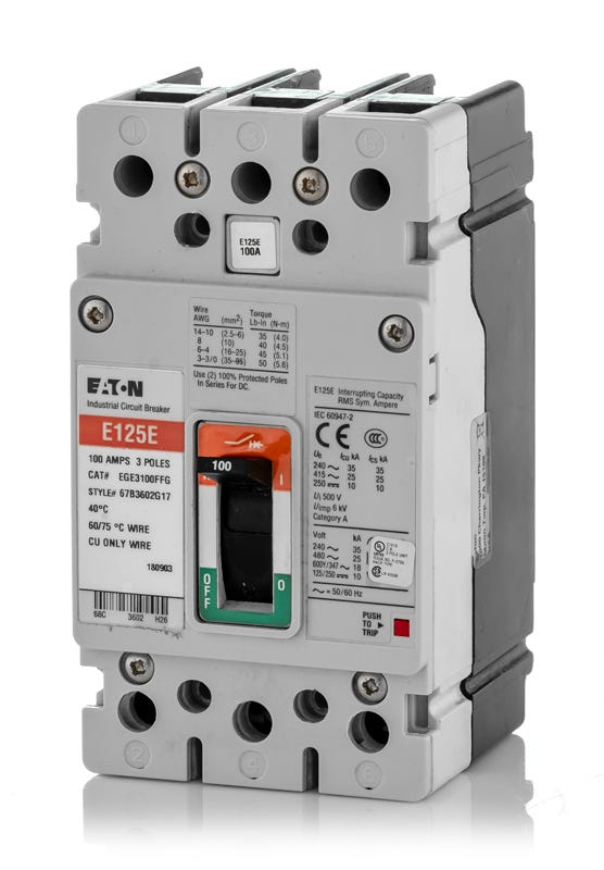 Eaton EGE3100FFG 3 Pole Circuit Breaker – SuperBreakers
