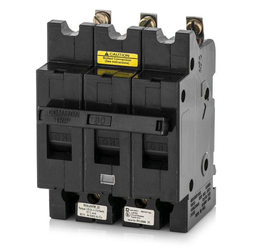 Square D EHB34080 3 Pole Circuit Breaker – SuperBreakers