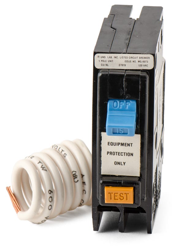 Eaton/Cutler-Hammer GFEP115 1 Pole Circuit Breaker Ground Fault ...