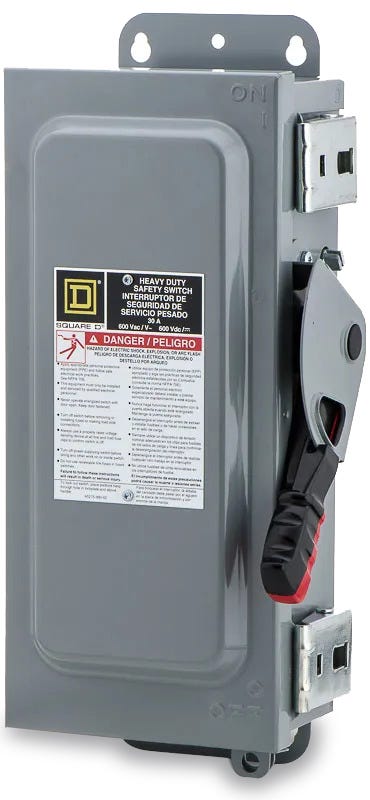 Square D H361AWK Safety Switch – SuperBreakers