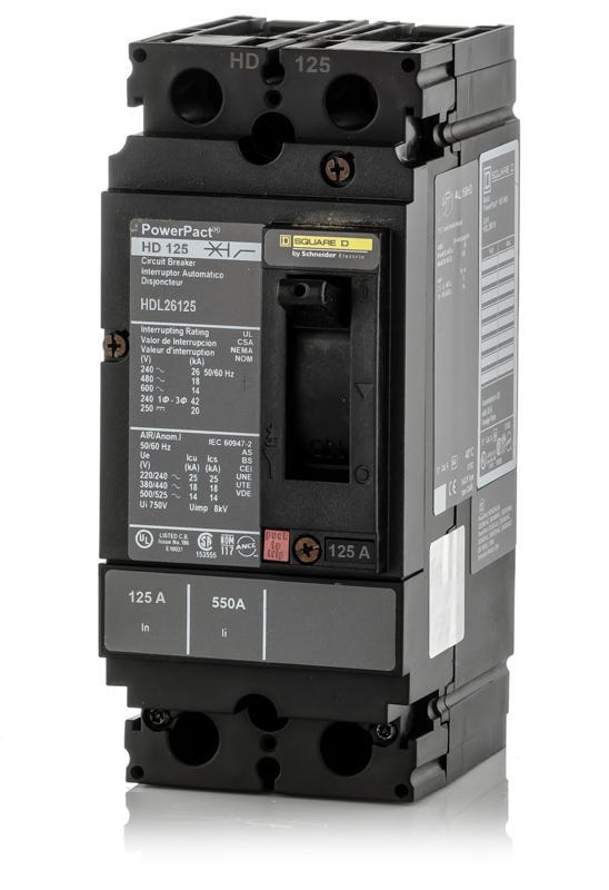 Square D HDL26125 2 Pole Circuit Breaker – SuperBreakers