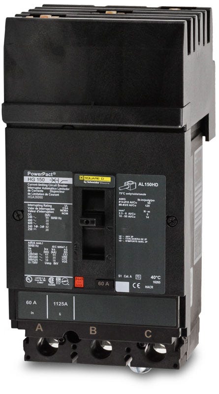 Square D HGA36060 3 Pole Circuit Breaker – SuperBreakers