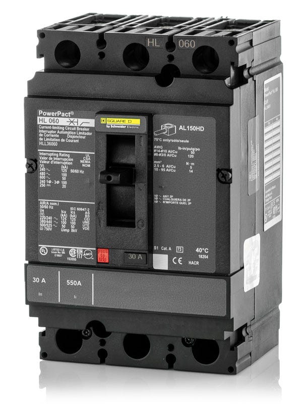 Square D HLL36060 3 Pole Circuit Breaker – SuperBreakers