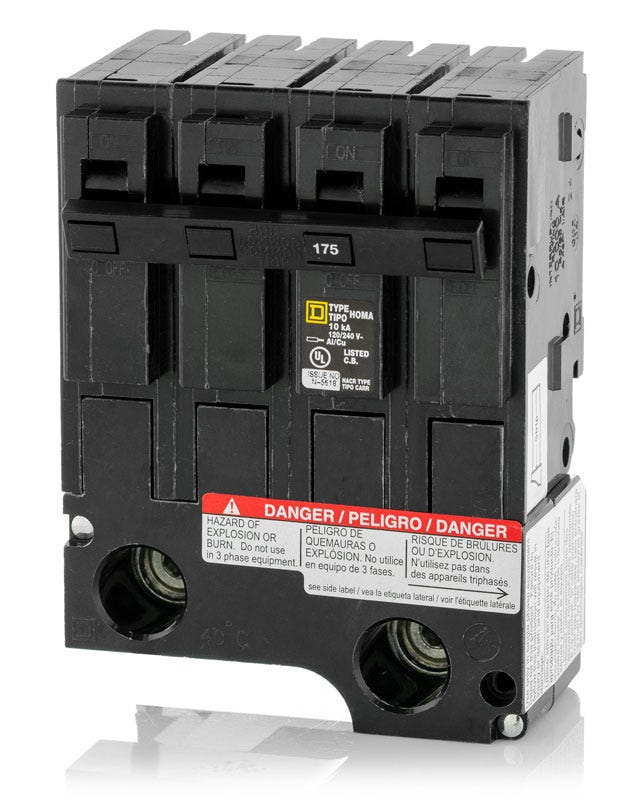 Square D HOM2175BB 2 Pole Circuit Breaker – SuperBreakers