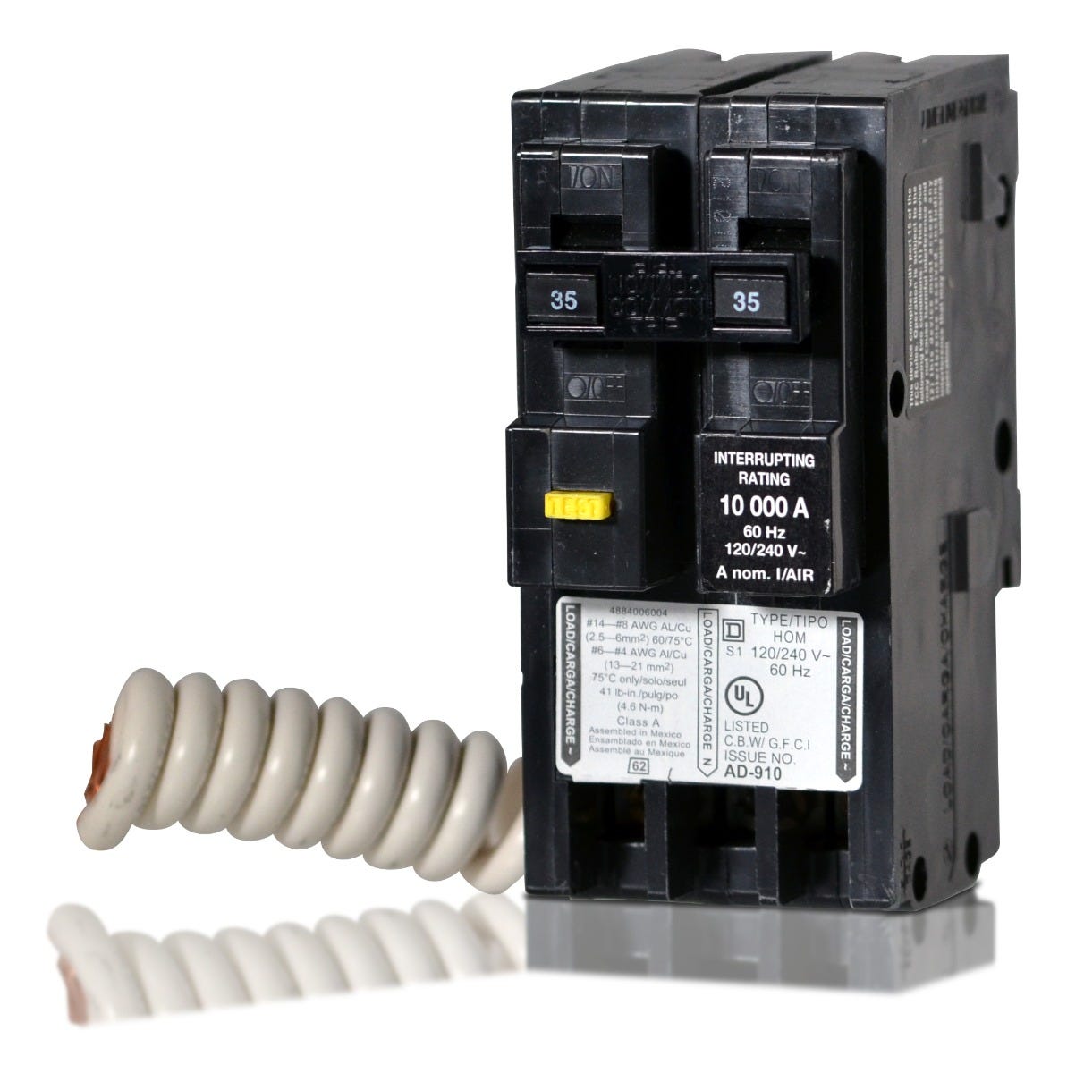 Square D HOM235GFI 2 Pole Ground Fault Circuit Breaker – SuperBreakers