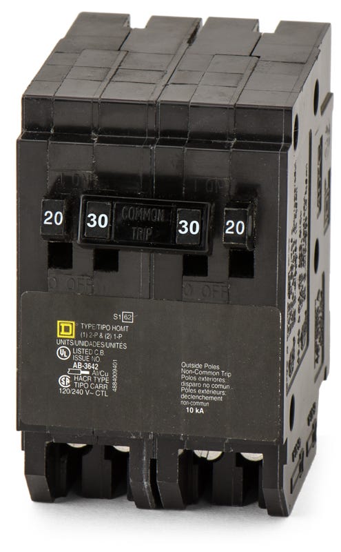 Square D HOMT2020230 Quad Tandem Circuit Breaker – SuperBreakers