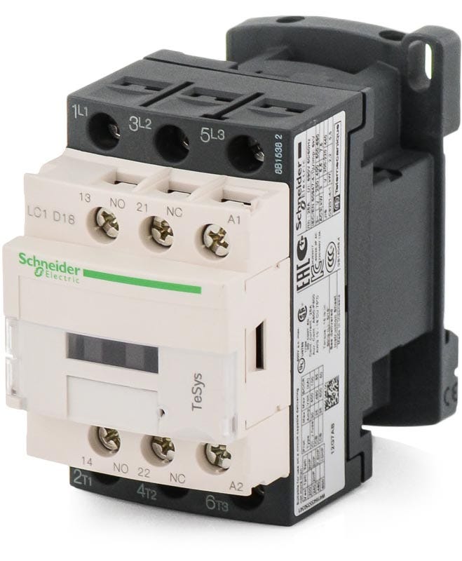 Schneider Electric LC1D18G7 Non-Reversing Contactor – SuperBreakers