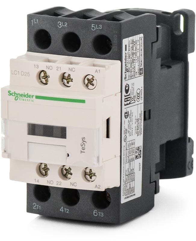 Schneider Electric LC1D25G7 Non-Reversing Contactor – SuperBreakers