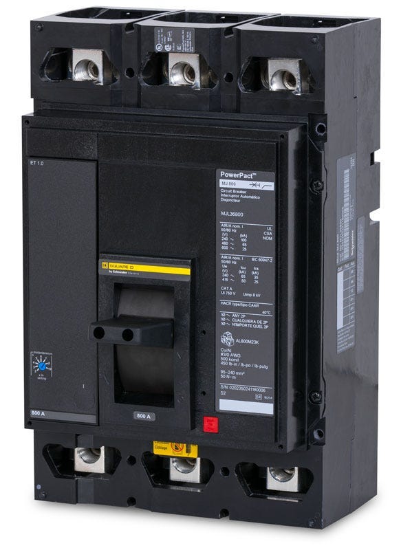 Square D MJL36600 3 Pole Circuit Breaker – SuperBreakers