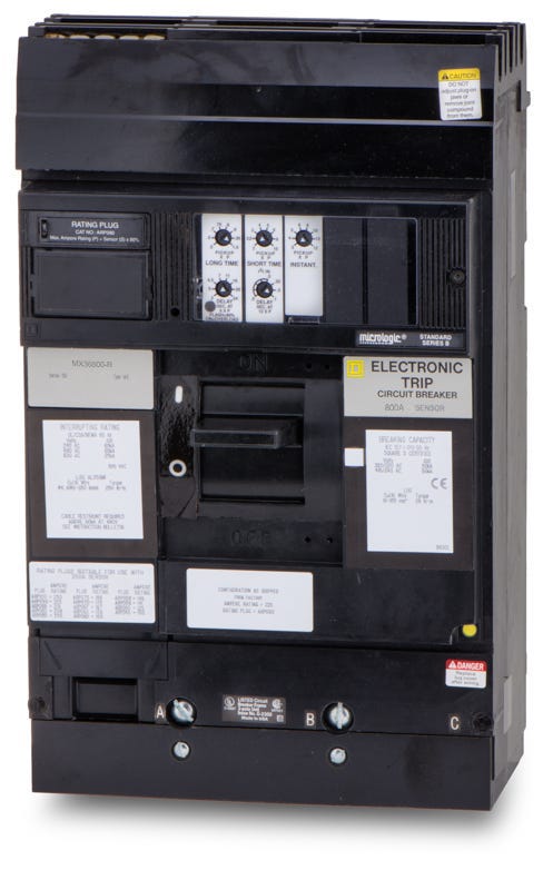 Square D MX36800 3 Pole Circuit Breaker – SuperBreakers