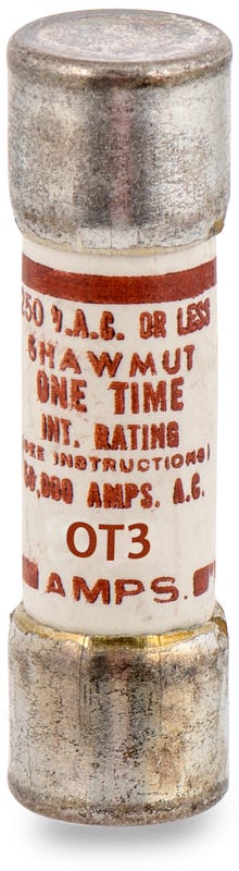 Mersen/Ferraz Shawmut OT3 Fast Acting Fuse – SuperBreakers
