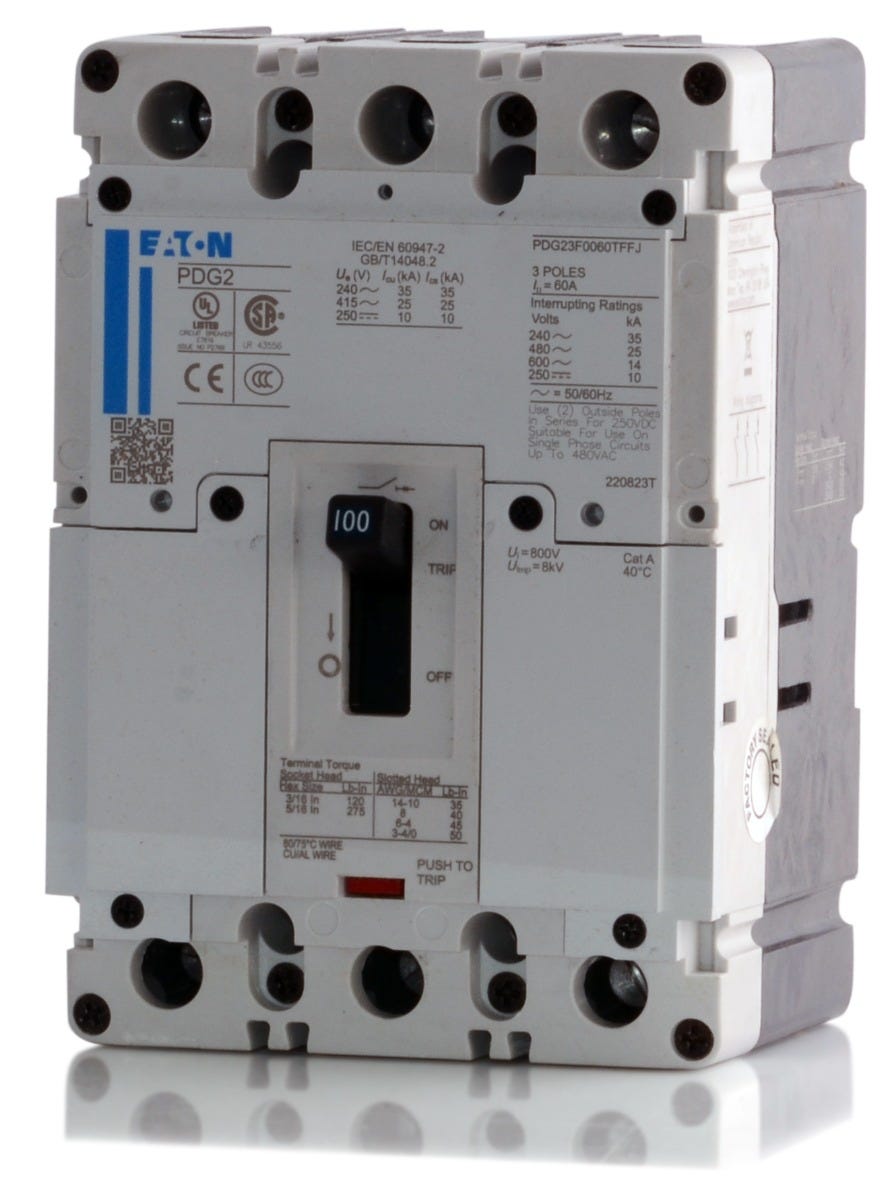 Eaton PDG23F0100TFFJ 3 Pole Circuit Breaker – SuperBreakers