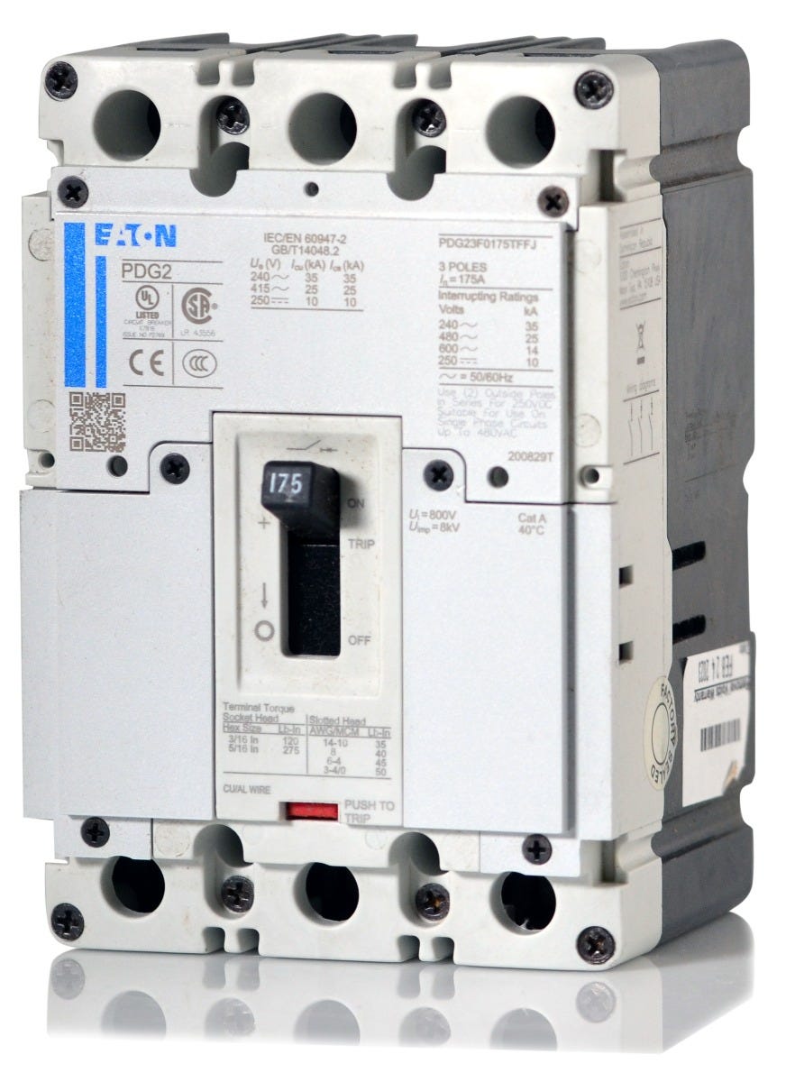 Eaton PDG23F0175TFFJ 3 Pole Circuit Breaker – SuperBreakers