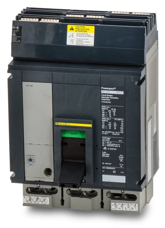 Square D PGA36120 3 Pole Circuit Breaker – SuperBreakers
